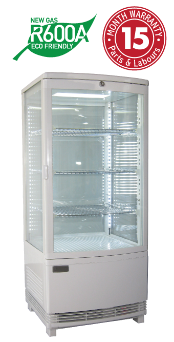 COUNTER TOP DISPLAY FRIDGE (4 SIDES) CTD78-LED - Commercial Food Equipment