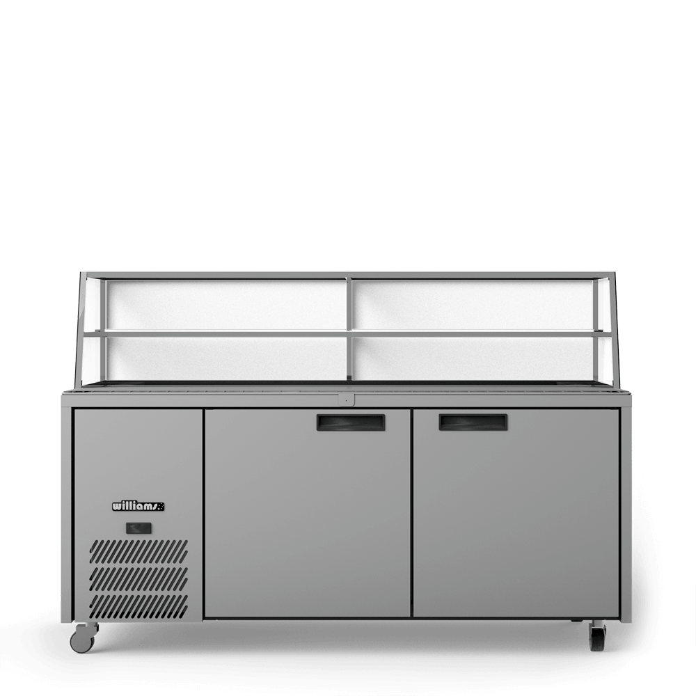 SANDWICH BAR FRIDGE (WITH GLASS CANOPY ABOVE) JADE HJ2SCBA - Commercial ...